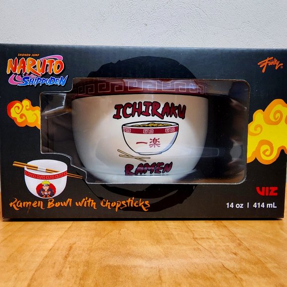 Just Funky | Dining | Naruto Shippuden Ichiraku Ramen Bowl Ceramic With Chopsticks | Poshmark
